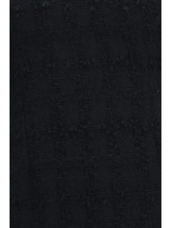 Alessandra Rich Checked Bouclé Tweed Mni Dress With Bows