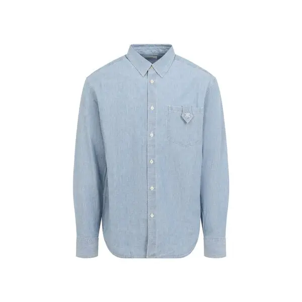 Celine Loose Cotton Shirt - Blue