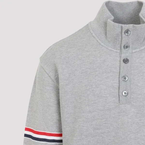 Thom Browne Funnel Neck Pullover - Gray