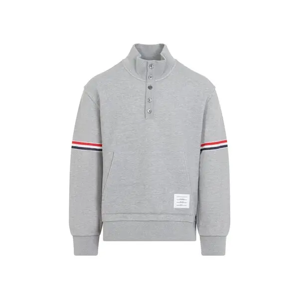 Thom Browne Funnel Neck Pullover - Gray