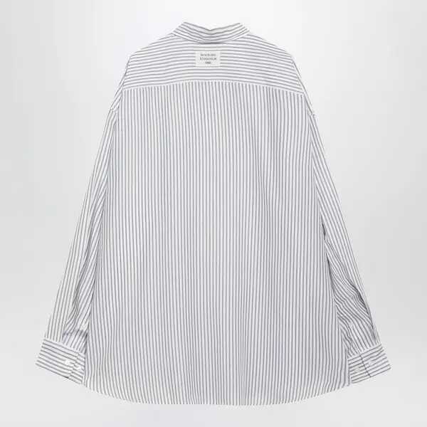 Acne Studios Striped Lyocell Shirt - White