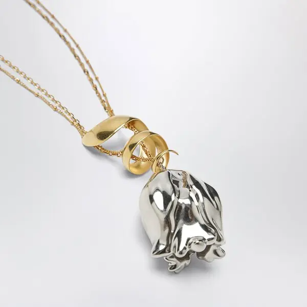 Chloé Gold/ Flower Pendant Necklace
