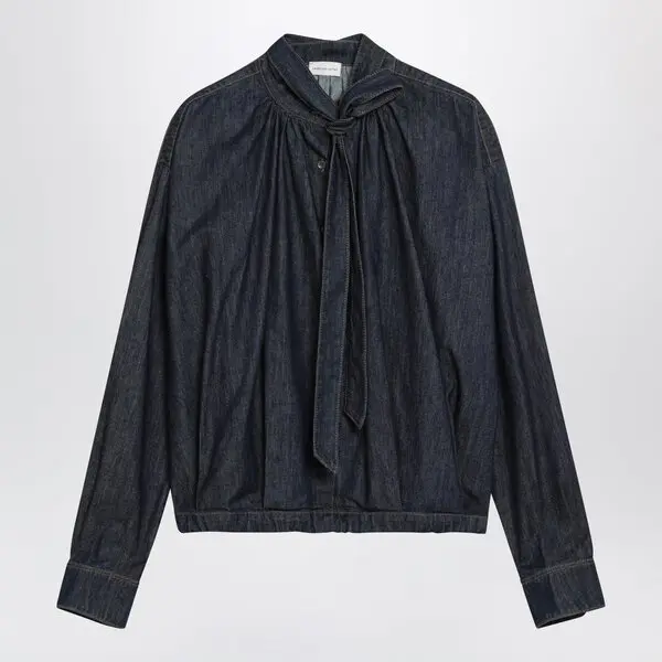Dries Van Noten Dark Indigo Denim Shirt - Blue