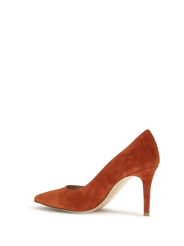 GIANVITO ROSSI Suede Pumps - Red