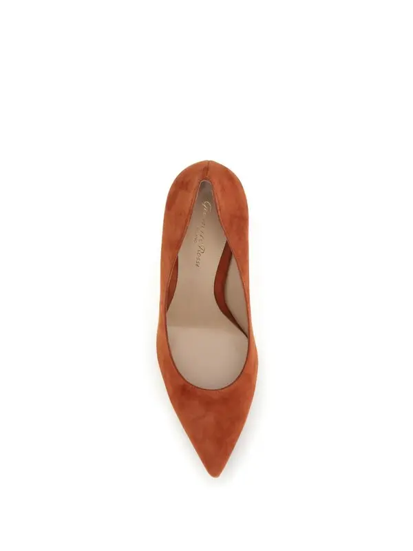 GIANVITO ROSSI Suede Pumps - Red