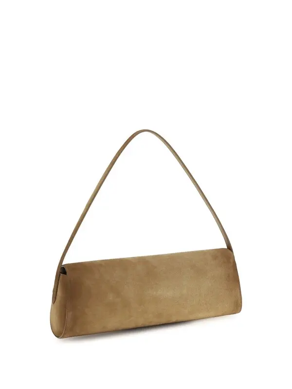 JIL SANDER Kante Suede Shoulder Bag