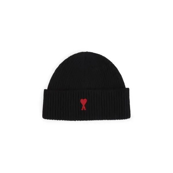 AMI Paris Adc Beanie - Black