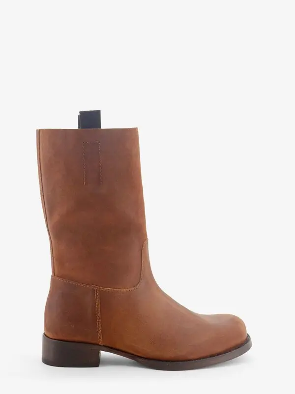 JUDE Leif Distressed Leather Boots - Tan