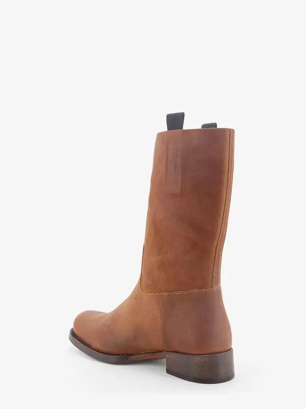 JUDE Leif Distressed Leather Boots - Tan