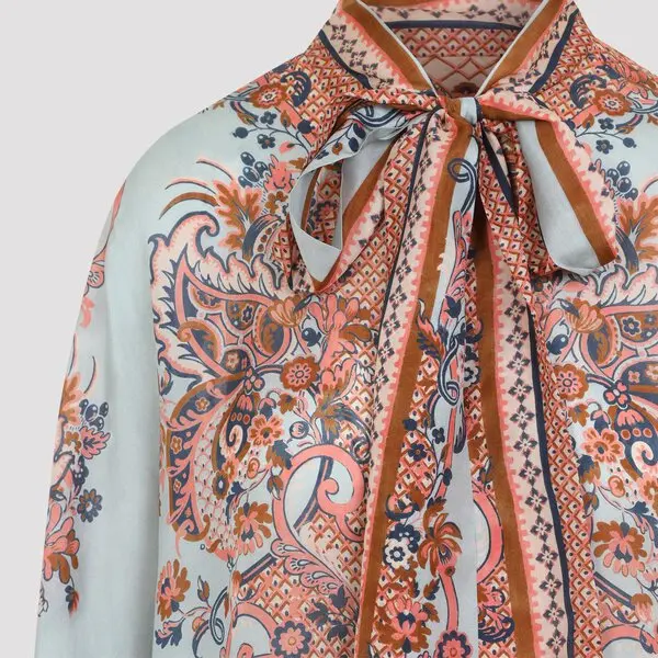 Zimmermann Aster Tie Neck Blouse