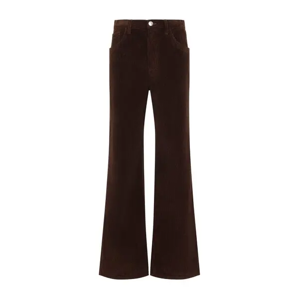 Marni Five Pocket Flared Leg Penats - Brown