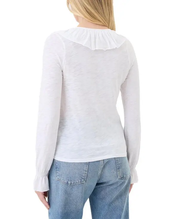 Goldie LeWinter Bella Ruffle Top - White