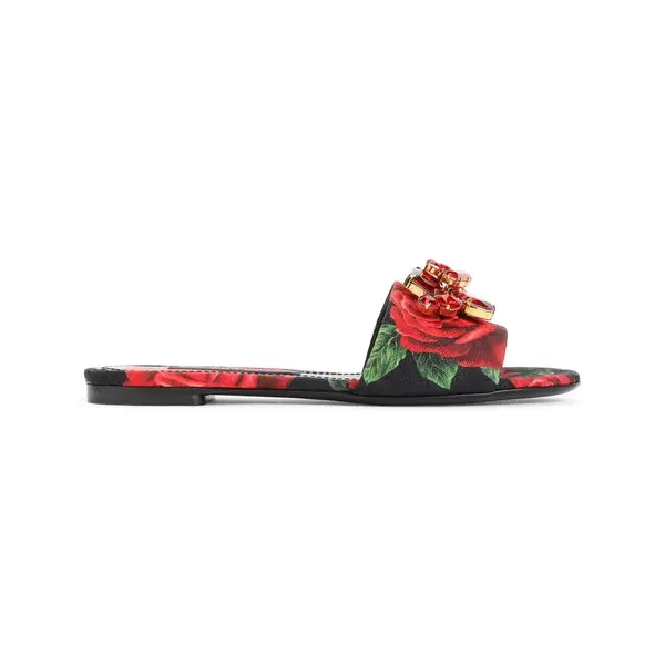 Dolce & Gabbana Dg Flat Sandals - Red