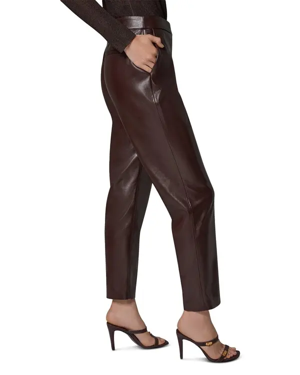 Donna Karan New York Faux Leather Slim Pants
