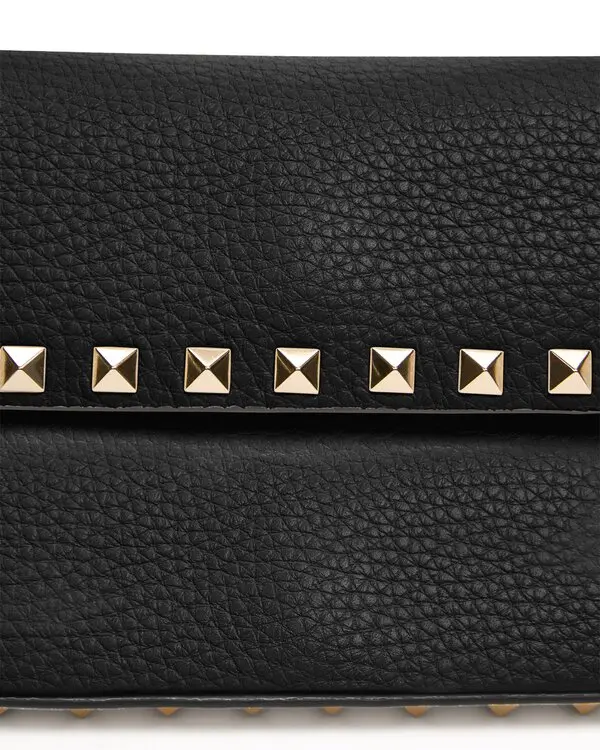 Valentino Garavani Mini Rockstud Leather Top Handle Bag - Black Multi