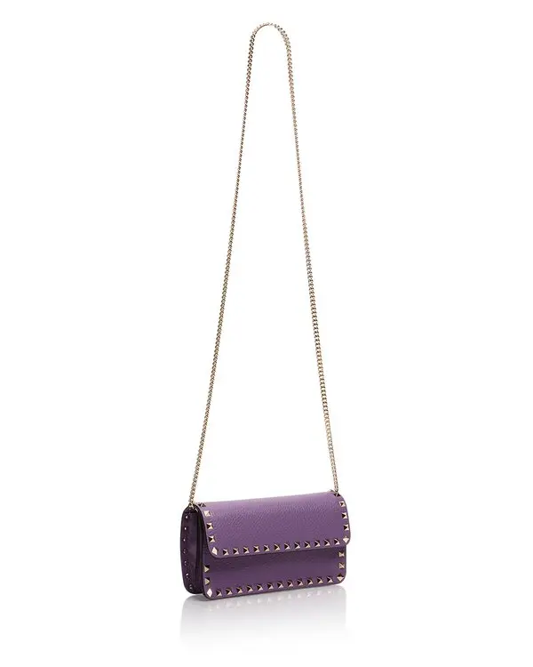 Valentino Garavani Rockstud Leather Crossbody Wallet