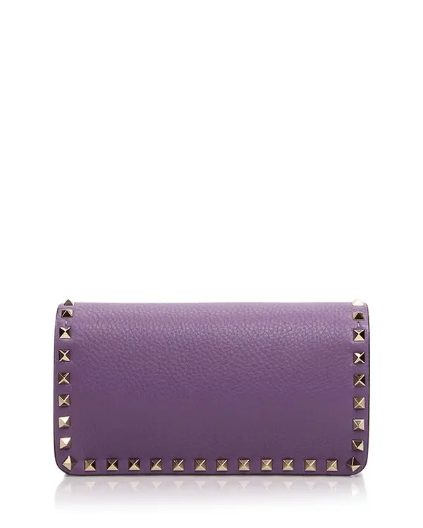 Valentino Garavani Rockstud Leather Crossbody Wallet