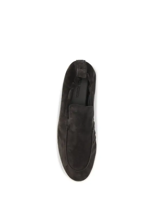 Bottega Veneta Dawson Suede Loafers - Brown