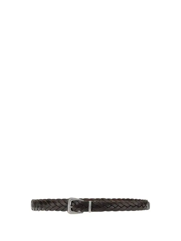 Brunello Cucinelli Braided Leather Belt