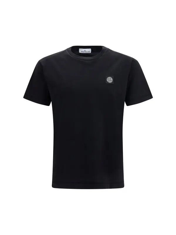 Stone Island Logo Patch T-shirt - Black