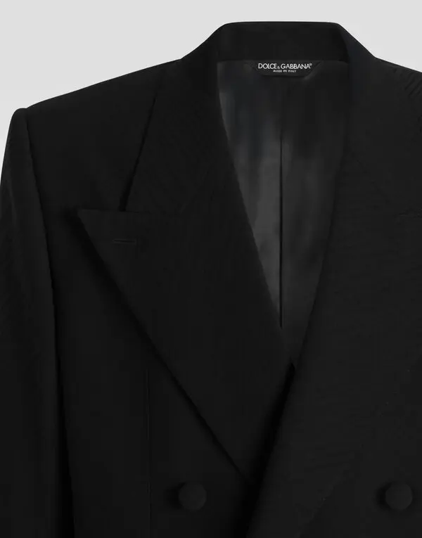 Dolce & Gabbana Sinatra Double-breasted Jacket In Wool Jacquard