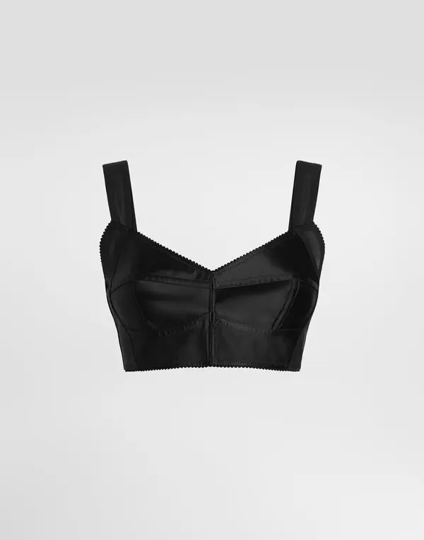 Dolce & Gabbana Satin Bustier Top