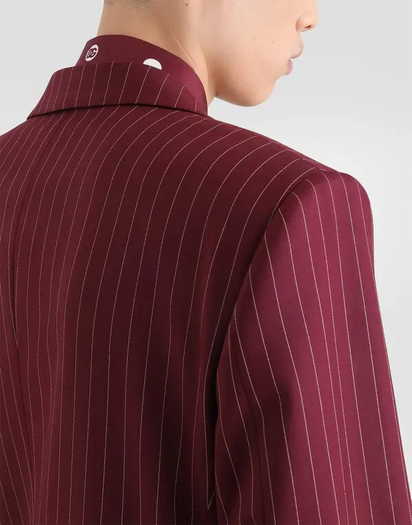 Dolce & Gabbana Double-breasted Martini Suit In Pinstriped Wool