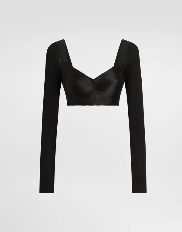 Dolce & Gabbana Satin Bustier Top