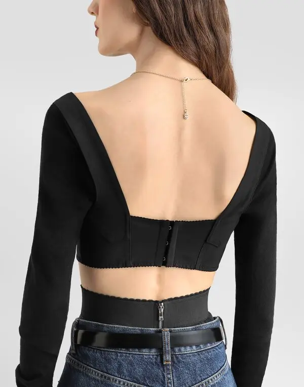 Dolce & Gabbana Satin Bustier Top