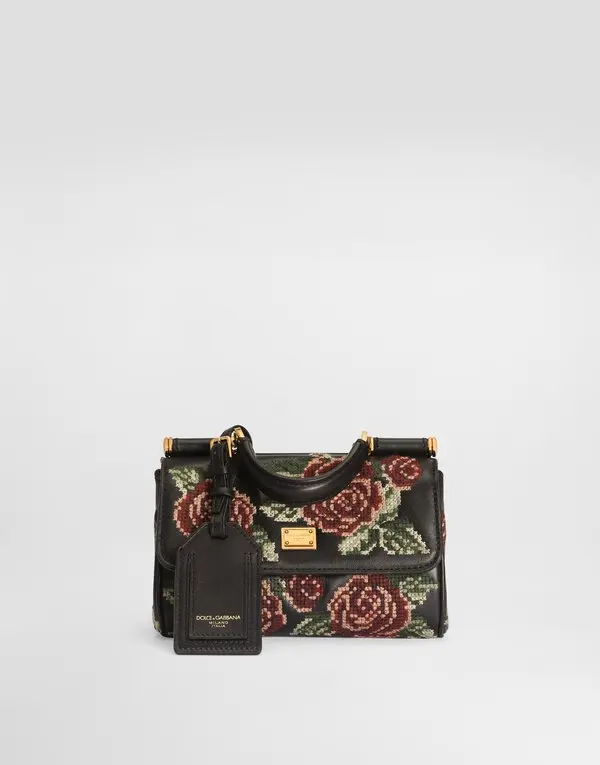 Dolce & Gabbana Mini My Sicily Handbag With Fine Stitch Embroidery - Multicolor