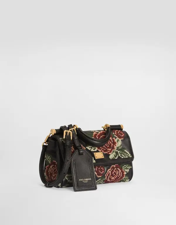 Dolce & Gabbana Mini My Sicily Handbag With Fine Stitch Embroidery - Multicolor