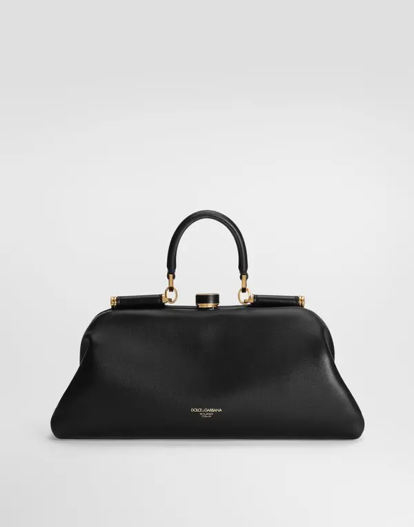 Dolce & Gabbana Medium Grandma Handbag In Plongé Nappa Leather