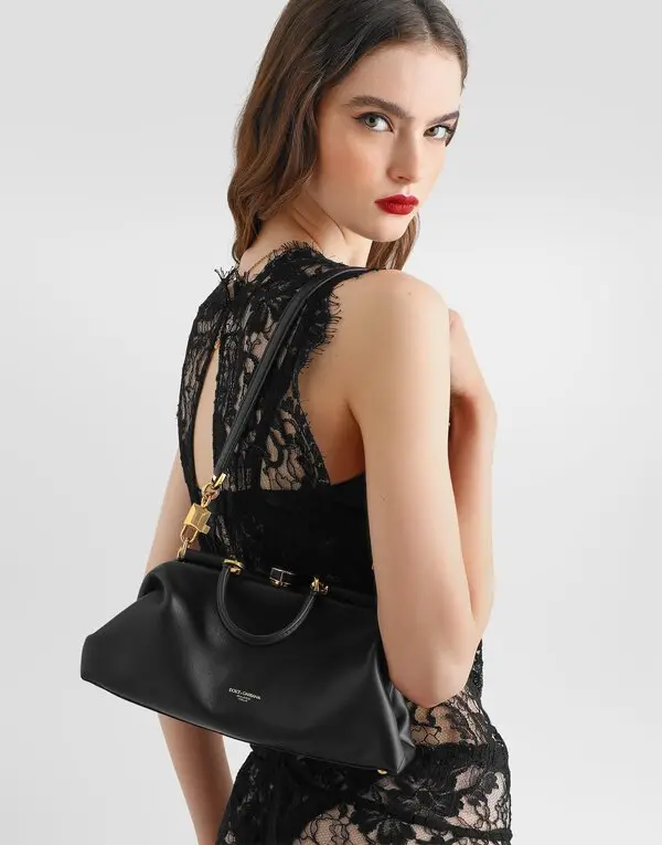 Dolce & Gabbana Medium Grandma Handbag In Plongé Nappa Leather