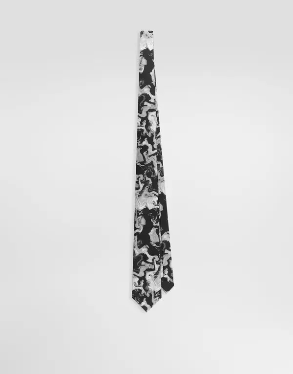 Dolce & Gabbana Abstract-print Twill Tie - Multicolor