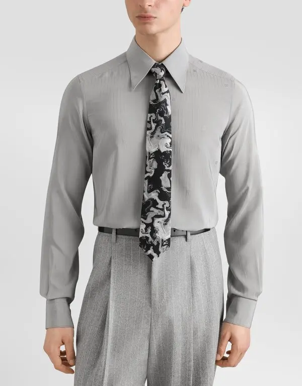 Dolce & Gabbana Abstract-print Twill Tie - Multicolor