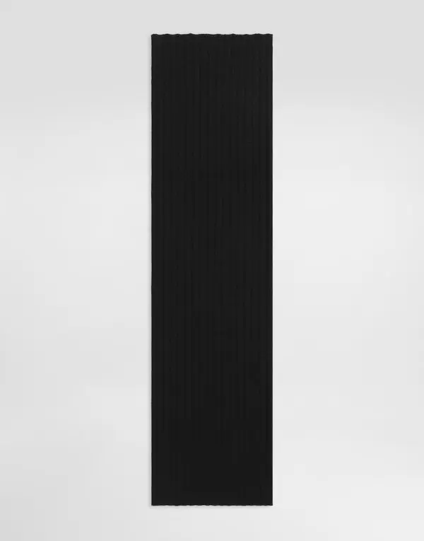 Dolce & Gabbana Cashmere Knit Scarf - Brown