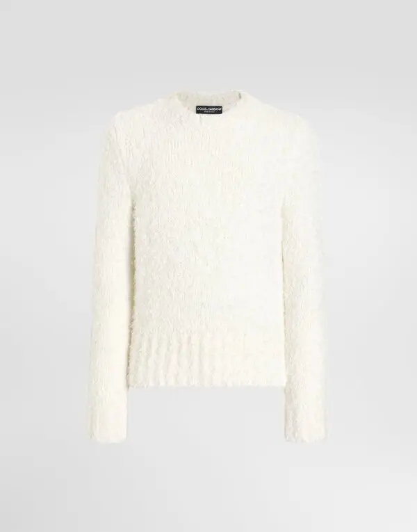 Dolce & Gabbana Bouclé-effect Pullover - Beige