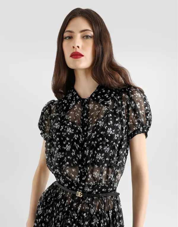 Dolce & Gabbana Floral-print Chiffon Dress