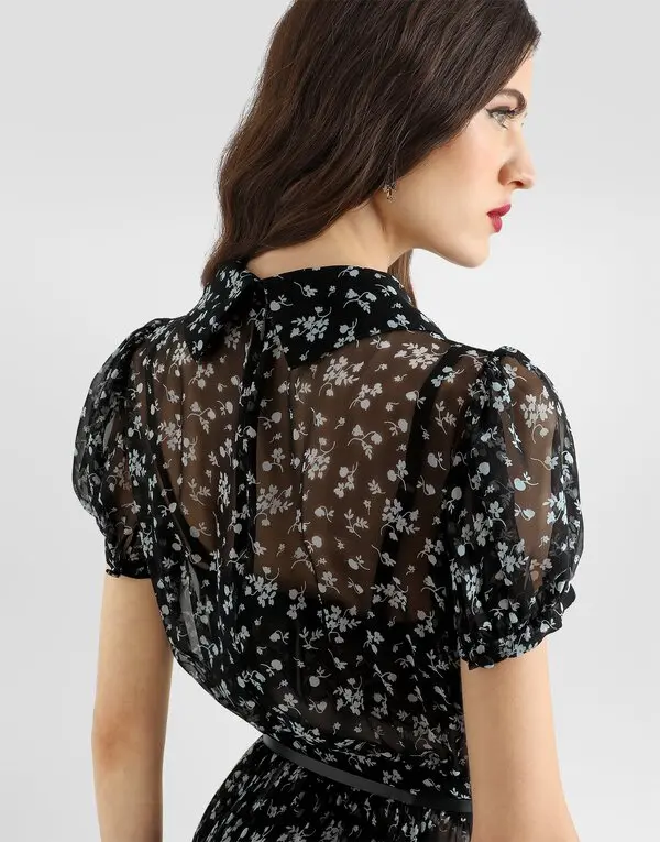 Dolce & Gabbana Floral-print Chiffon Dress