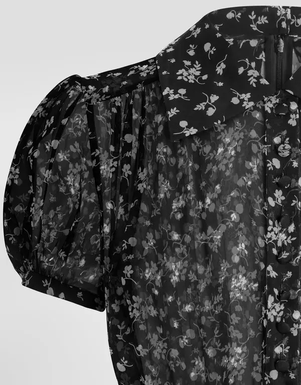 Dolce & Gabbana Floral-print Chiffon Dress