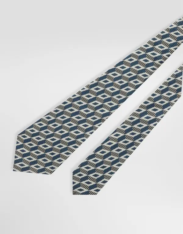 Dolce & Gabbana Diamond-shaped Jacquard Tie - Multicolor
