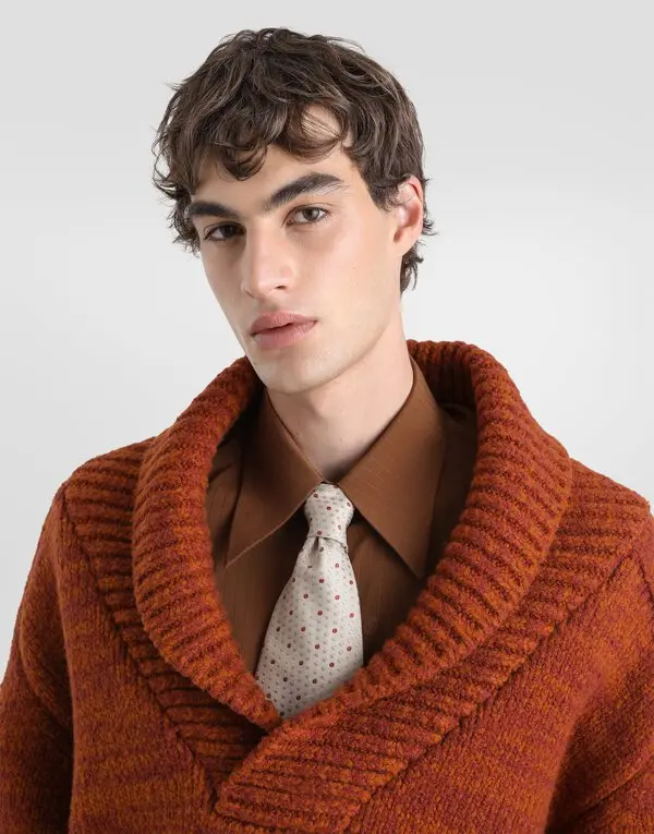 Dolce & Gabbana Wool Mouliné Sweater - Brown
