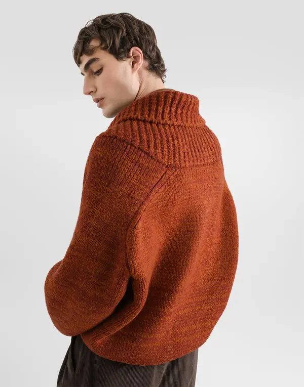 Dolce & Gabbana Wool Mouliné Sweater - Brown