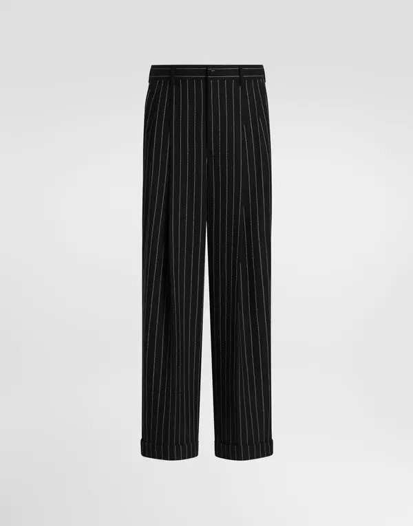 Dolce & Gabbana Pinstripe Virgin Wool Trousers