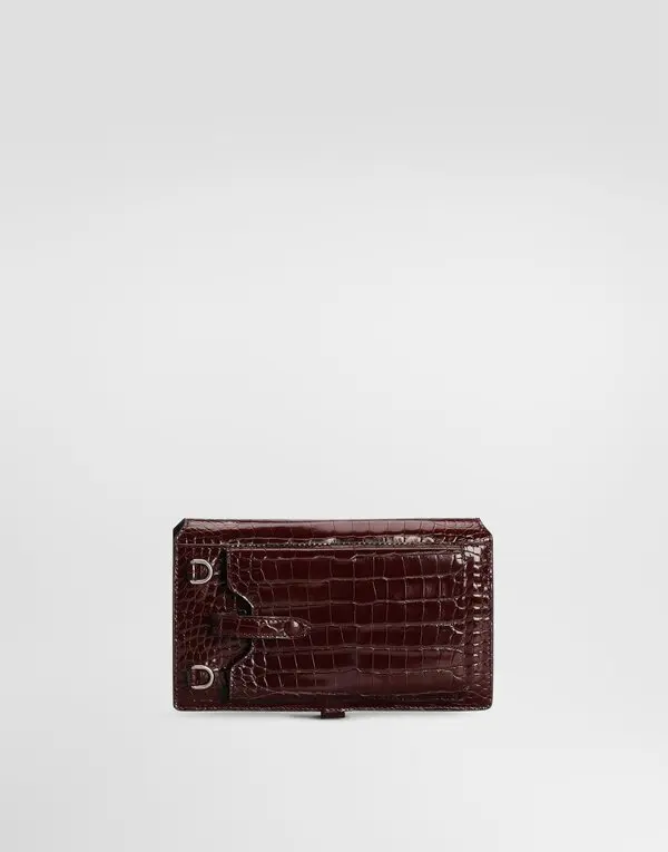 Dolce & Gabbana Alligator Crossbody Minibag - Purple