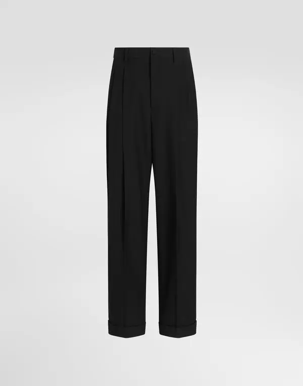 Dolce & Gabbana Wool Jacquard Trousers