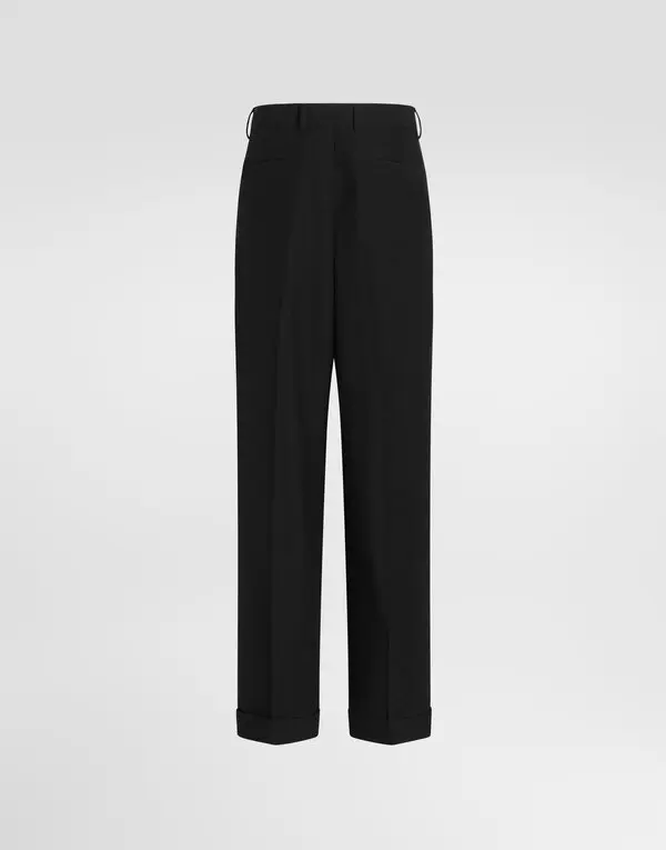 Dolce & Gabbana Wool Jacquard Trousers