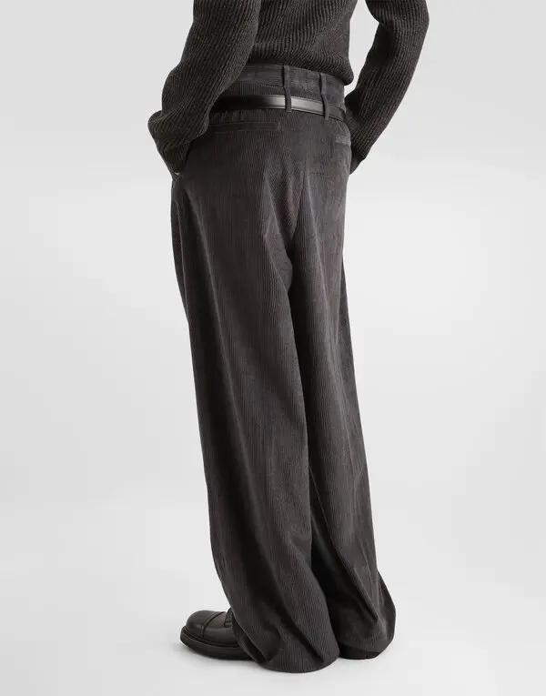 Dolce & Gabbana Velvet Trousers - Grey