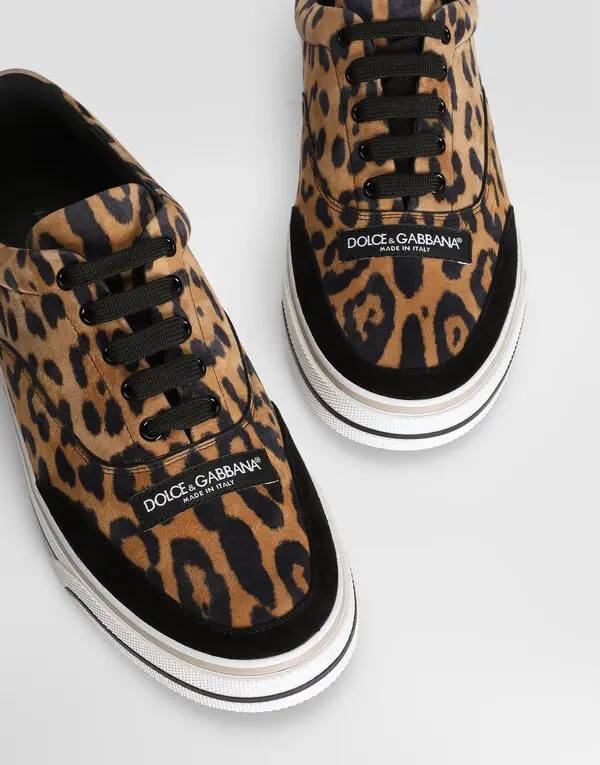 Dolce & Gabbana Dg Sailing Sneakers In Leo- Calfskin