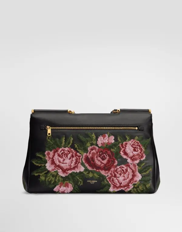 Dolce & Gabbana Maxi My Sicily Handbag In Fine Stitch Embroidery - Multicolor